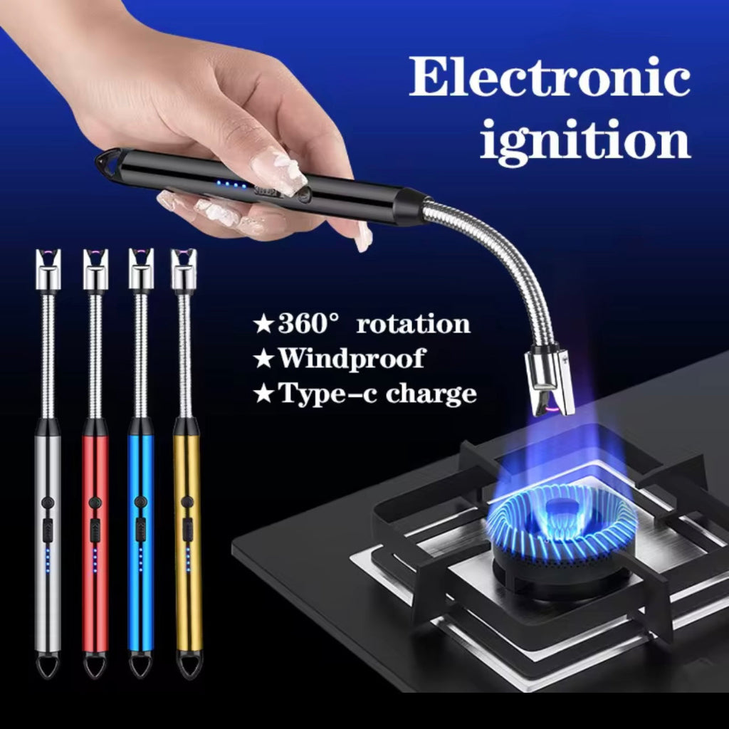 1pc Windproof Fireless Electric Lighter, Kitchen Aromatherapy Candle I